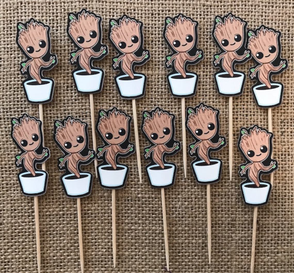 Groot Party Favor 12 Cups Groot Birthday Groot Decorations - Etsy