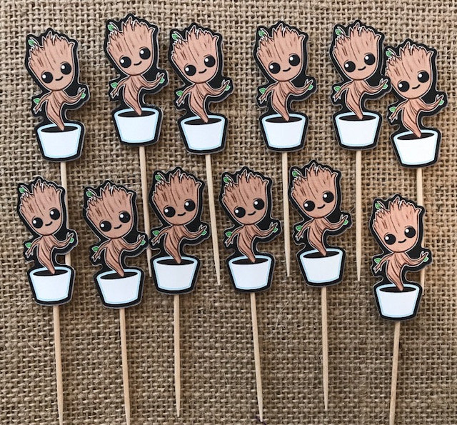Groot Party Favor 12 Cups Groot Birthday Groot Decorations - Etsy