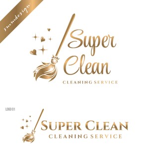Cleaning Logo Design Premade Logo Cleaning Service House - Etsy