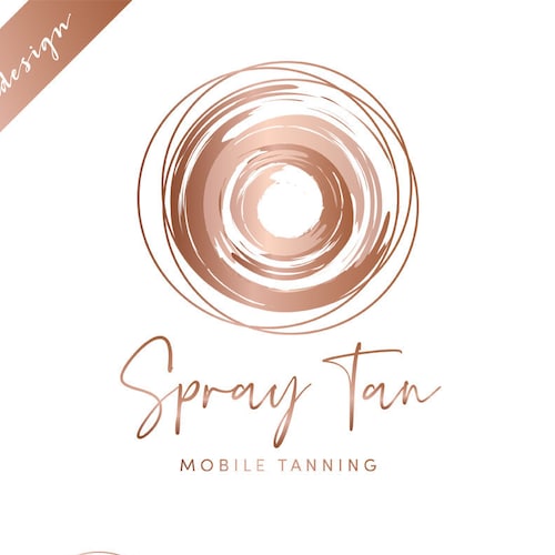 Premium Branding Kit Spray Tan Logo Rose Gold Mobile - Etsy