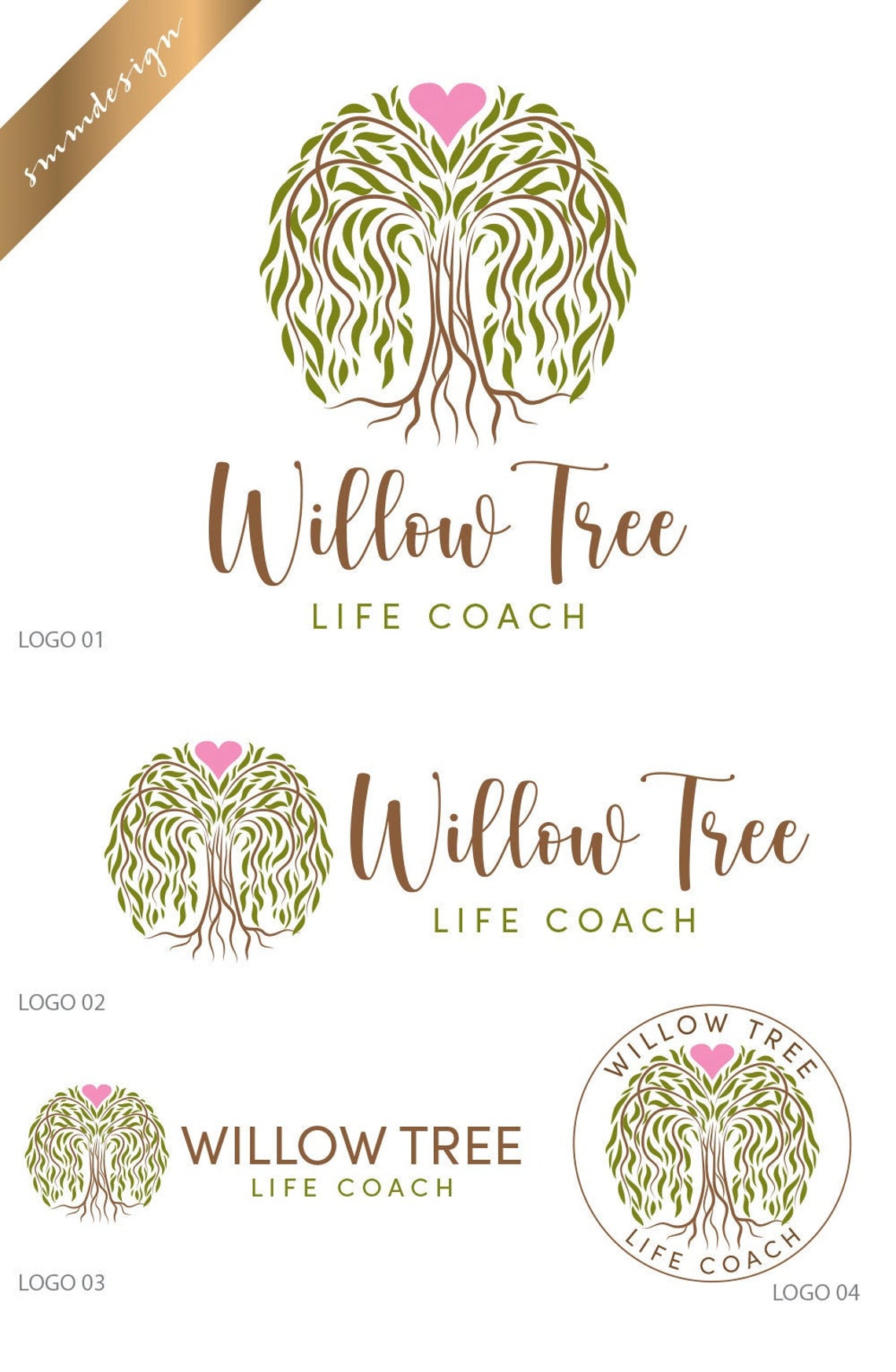 Willow Tree Logo With a Heart 617 - Etsy
