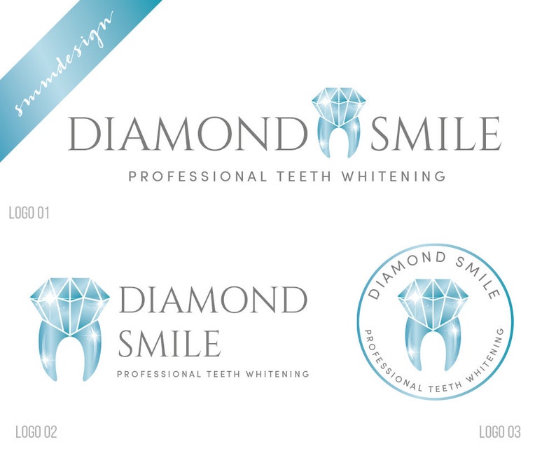 Dental Logo Teeth Whitening Tooth Premade Logo Dentist - Etsy