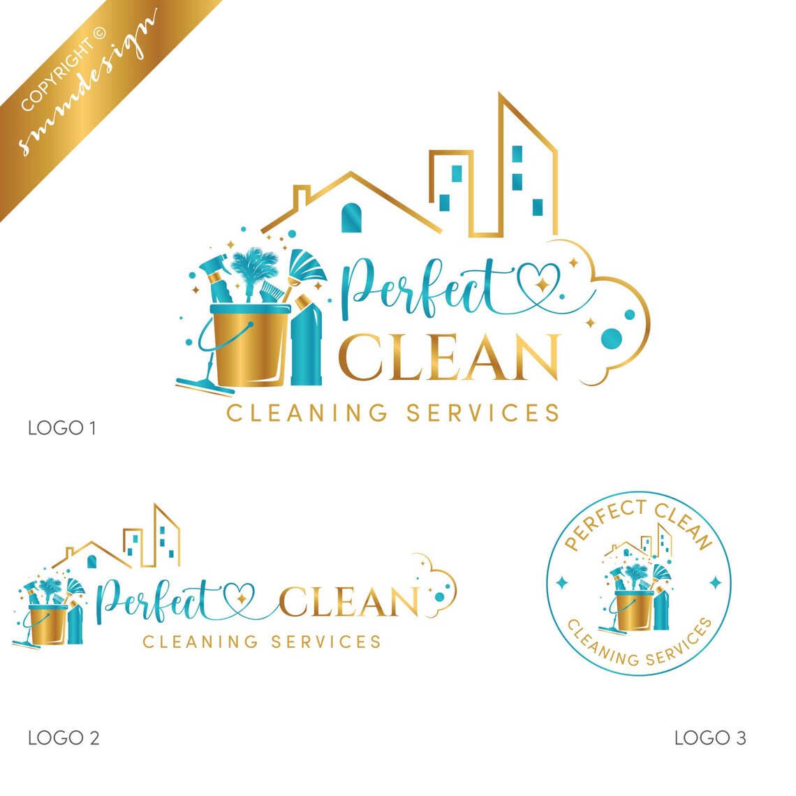 Editable Office Cleaner Logo Template | Housekeeping & Cleaning ...
