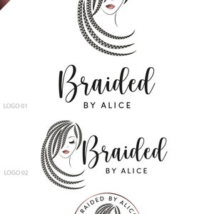 Braiding Logo, Braids Logo, Hair Extension Logo, Wigs Logo, Hair ...