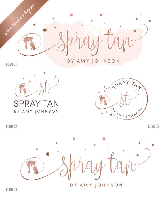 Mobile Spray Tanning Logo Spray Tan Logo Logo Design Beauty - Etsy