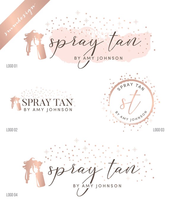 Mobile Tanning Logo Spray Tan Logo Logo-Design Beauty-Logo | Etsy