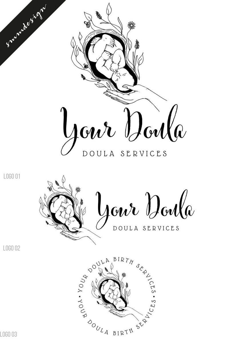 Doula Logo Premade Logo Design Birth Logo Pregnancy Logo - Etsy