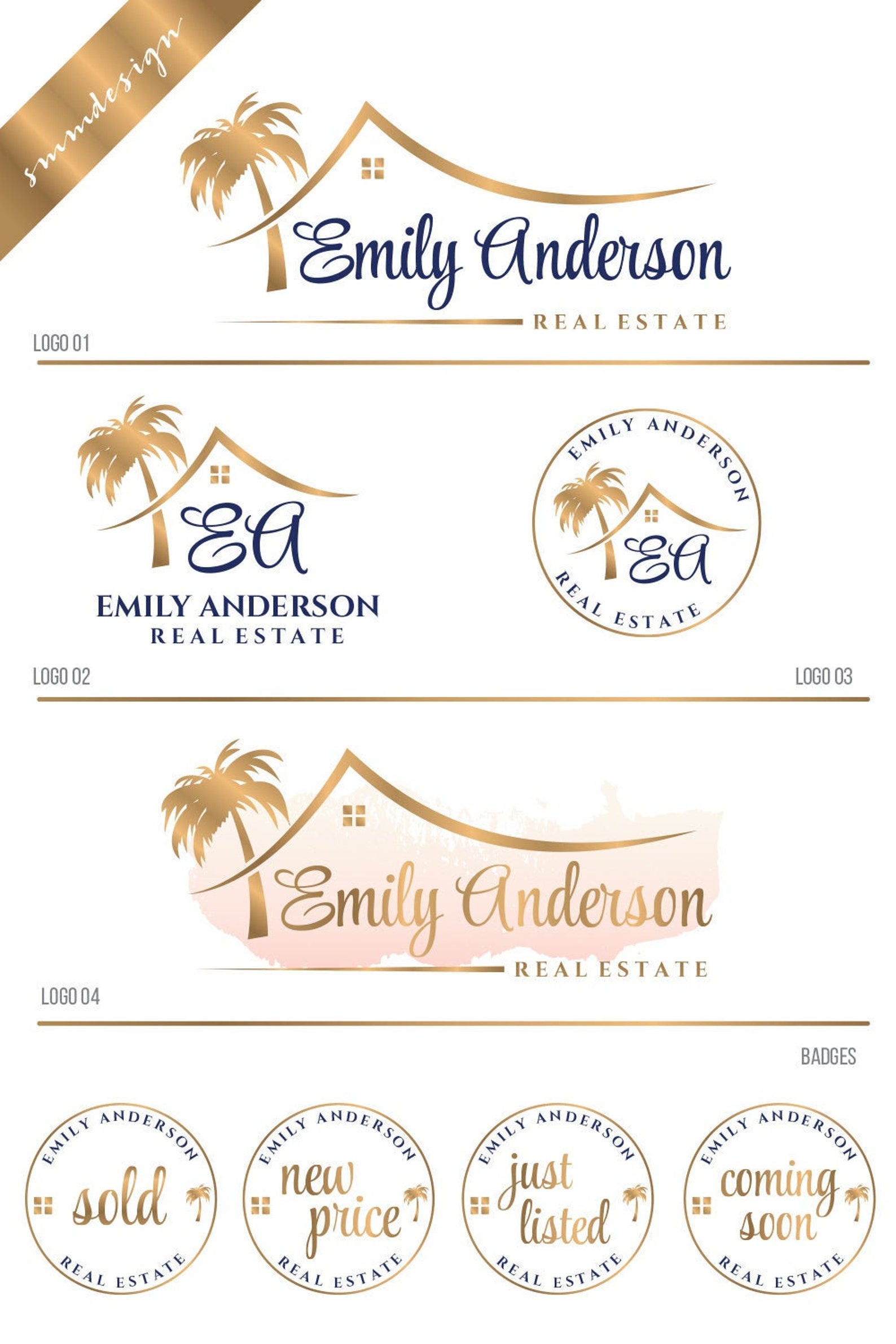 Palm Tree Logo, Real Estate Logo Design, Key Logo, House Logo Watermark ...