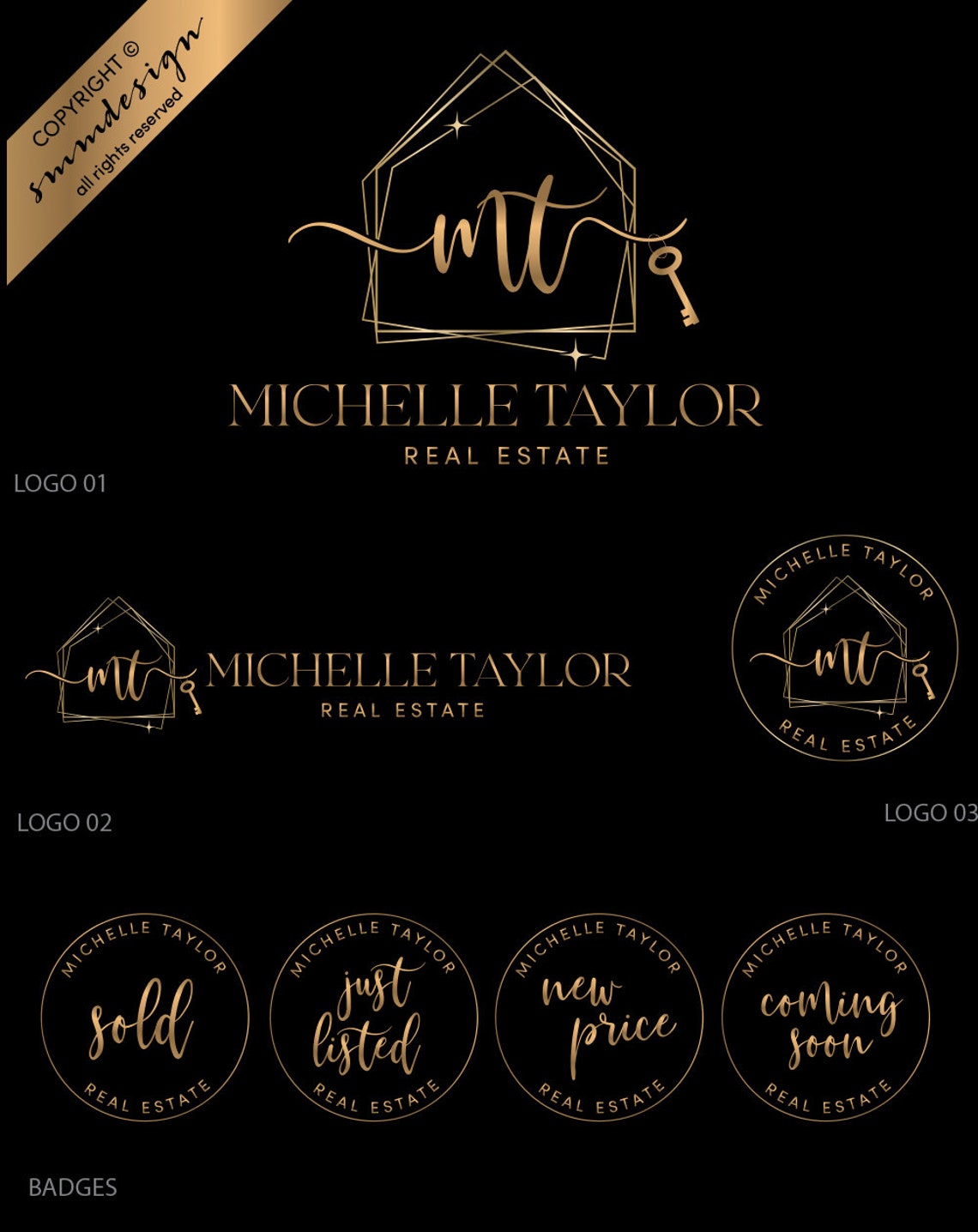 Real Estate Logo Realtor Logo Design Modern Agent Logo - Etsy