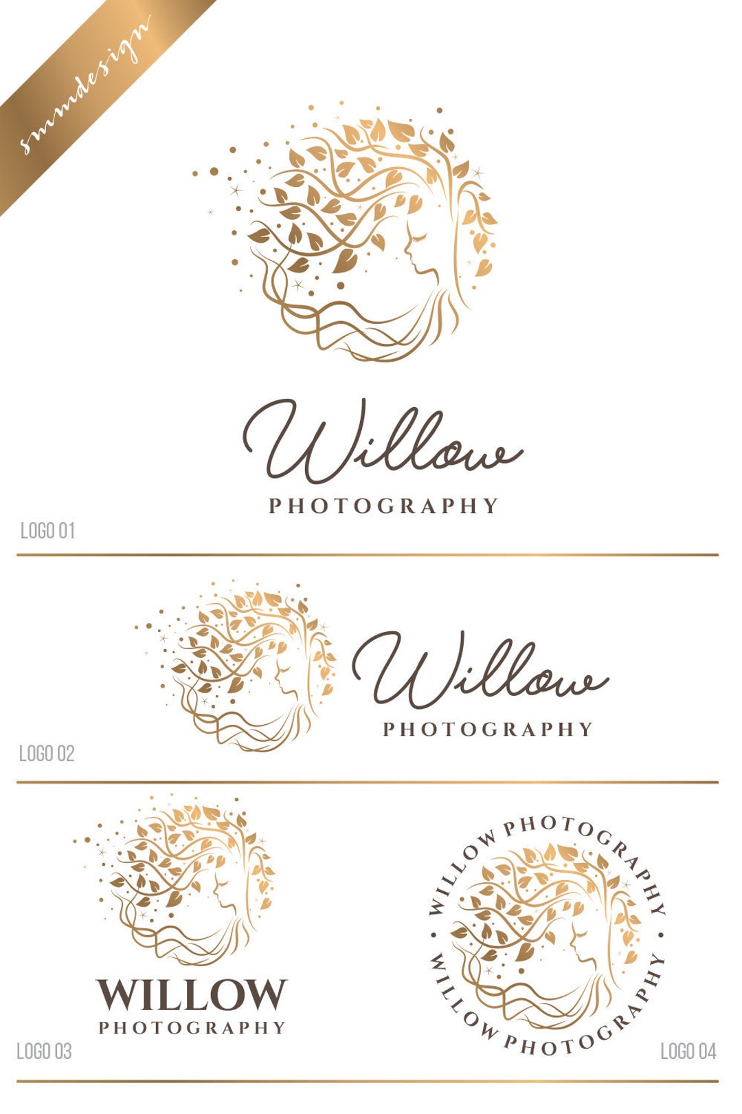 Logo Design, Willow Tree Logo, Photography Logo and Watermark, Tree ...