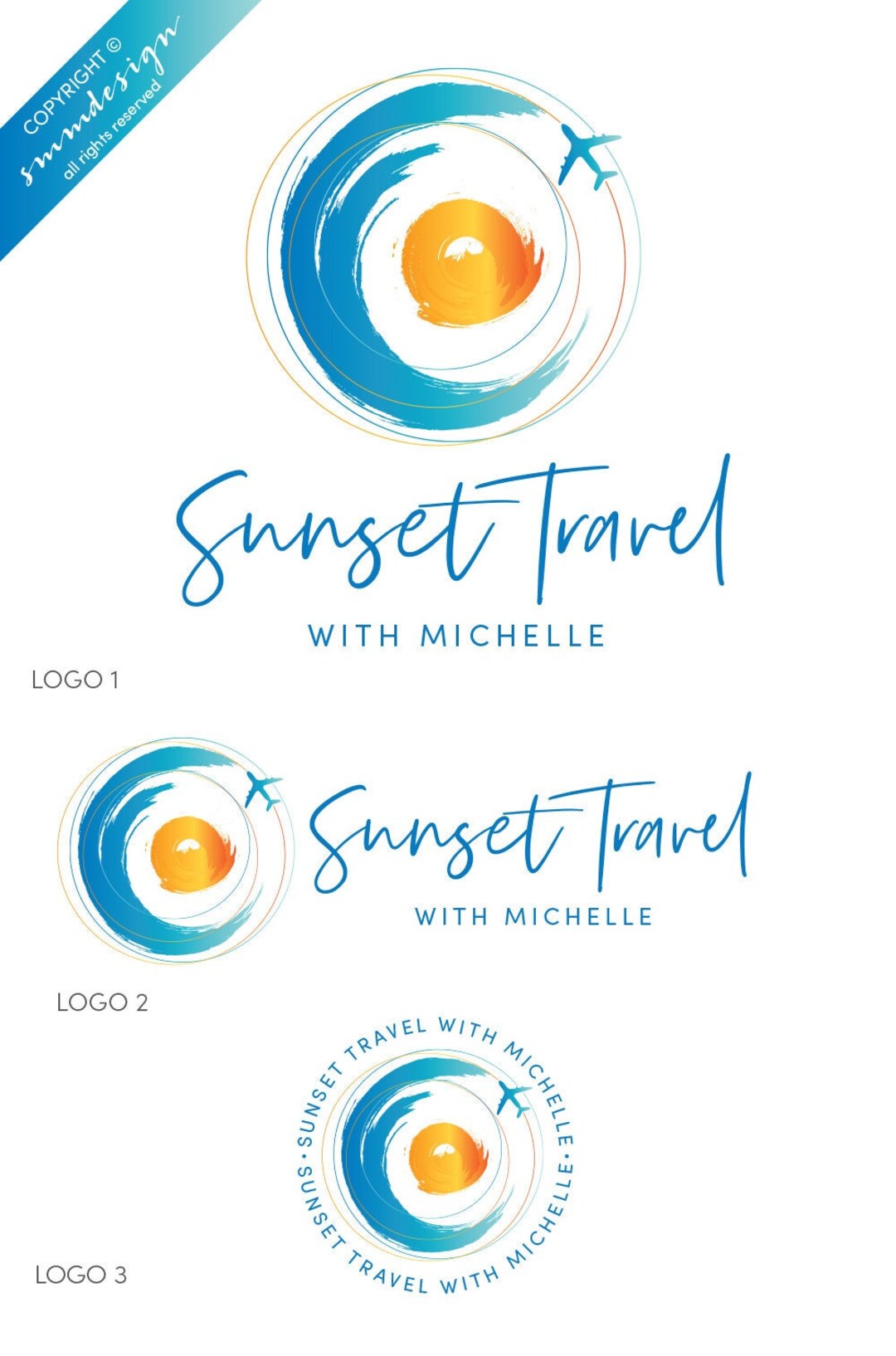 Travel Logo, Travel Blog, Travel Agency Logo, Travel Agent Logo, Sea ...