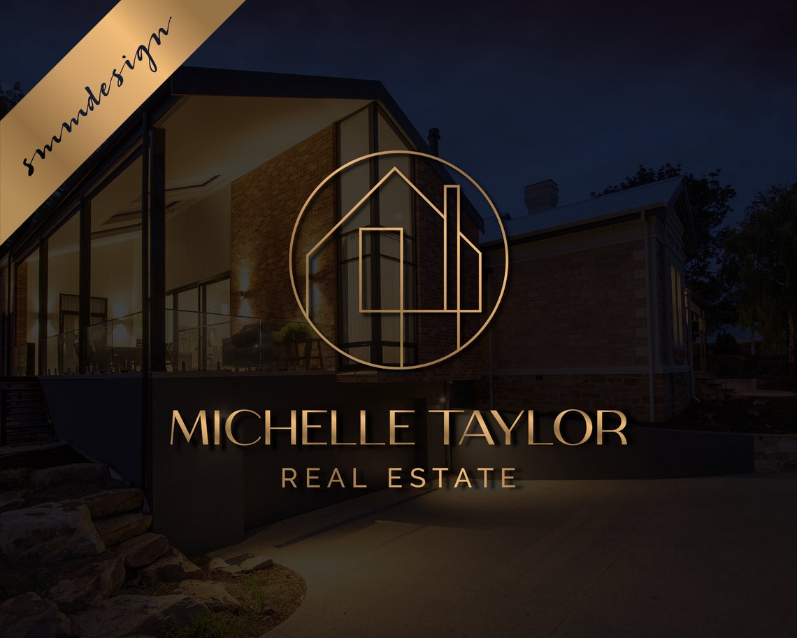 Real Estate Logo Realtor Logo Design Modern Agent Logo | Etsy
