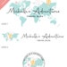 Travel Blog Logo With World Map Travel Agency Adventure - Etsy