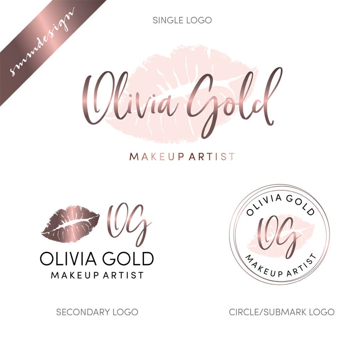 Lips Logo Design Makeup Logo Design Premade Lips Logo - Etsy