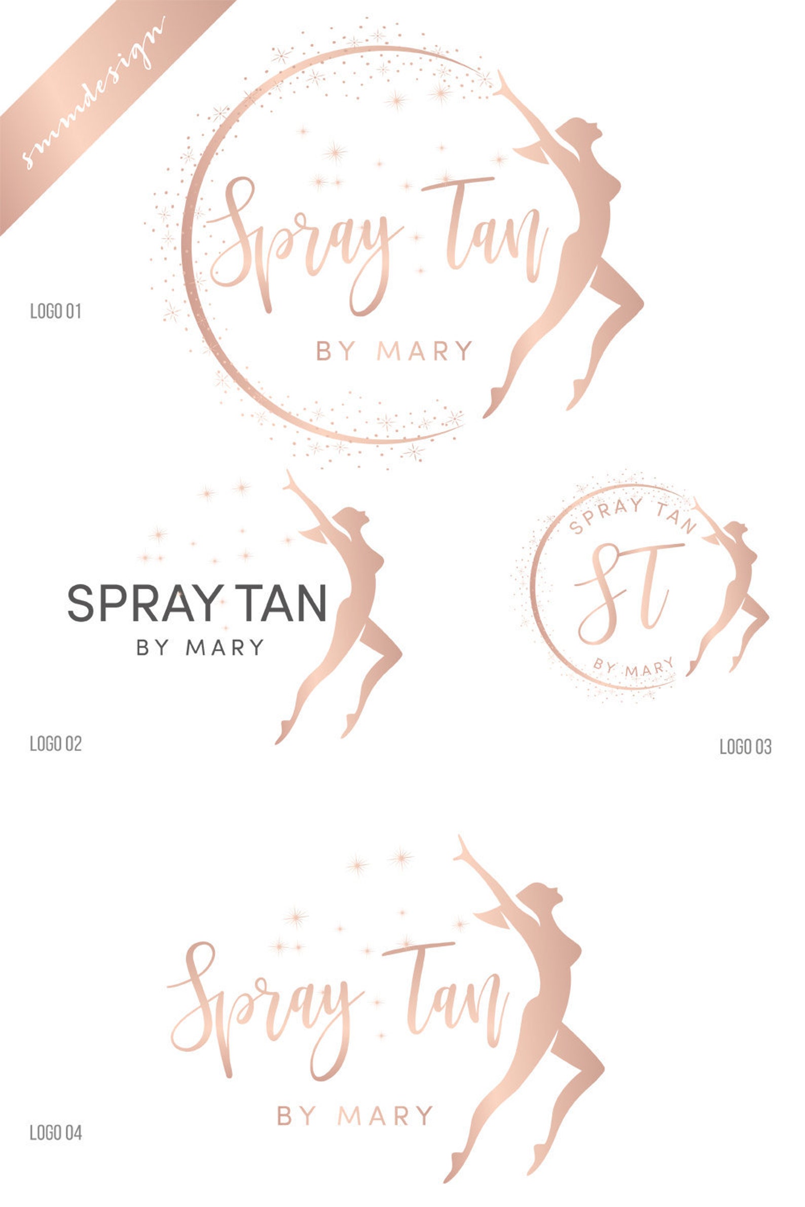 Mobile Tanning Logo, Spray Tan Logo, Logo Design, Beauty Logo, Feminine ...