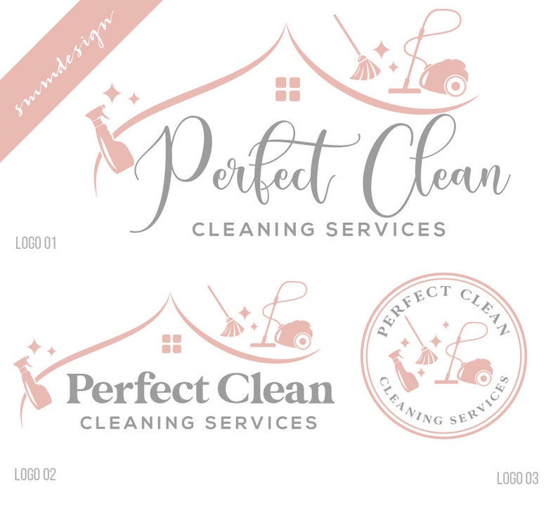 Cleaning Logovacuum Cleaner Logo Premade Housekeeper Logo - Etsy