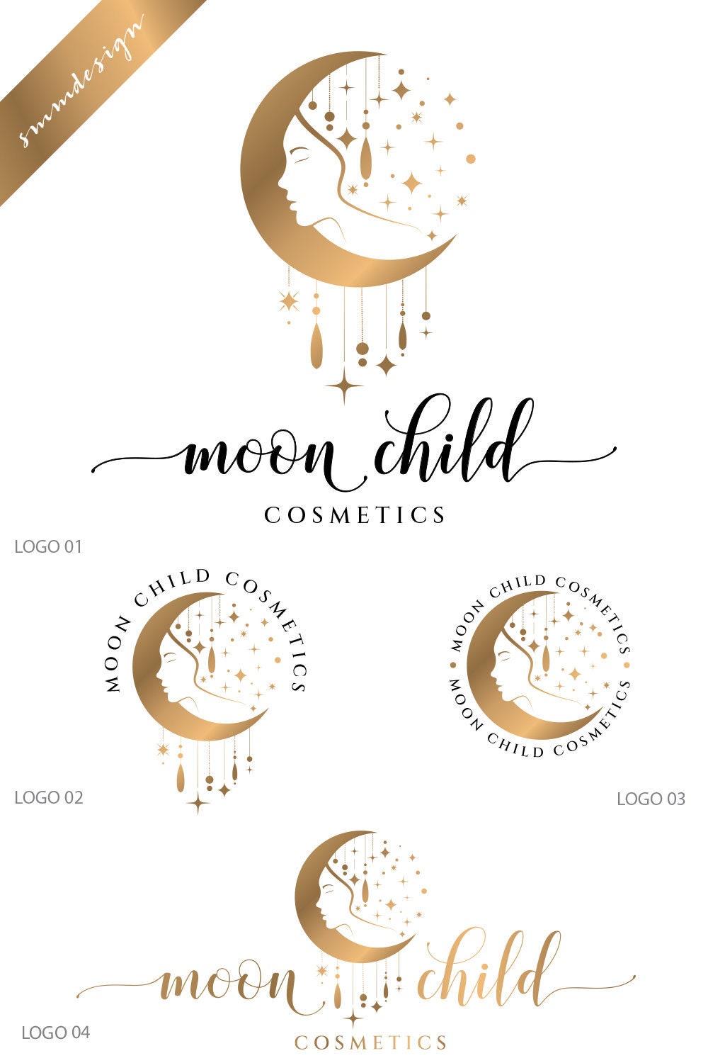 Moon Logo, Mystic Logo Design, 590 - Etsy