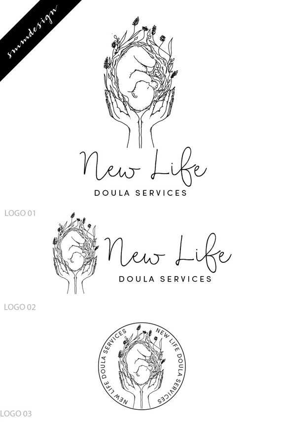 Doula Logo Premade Logo Design Birth Logo Pregnancy Logo | Etsy