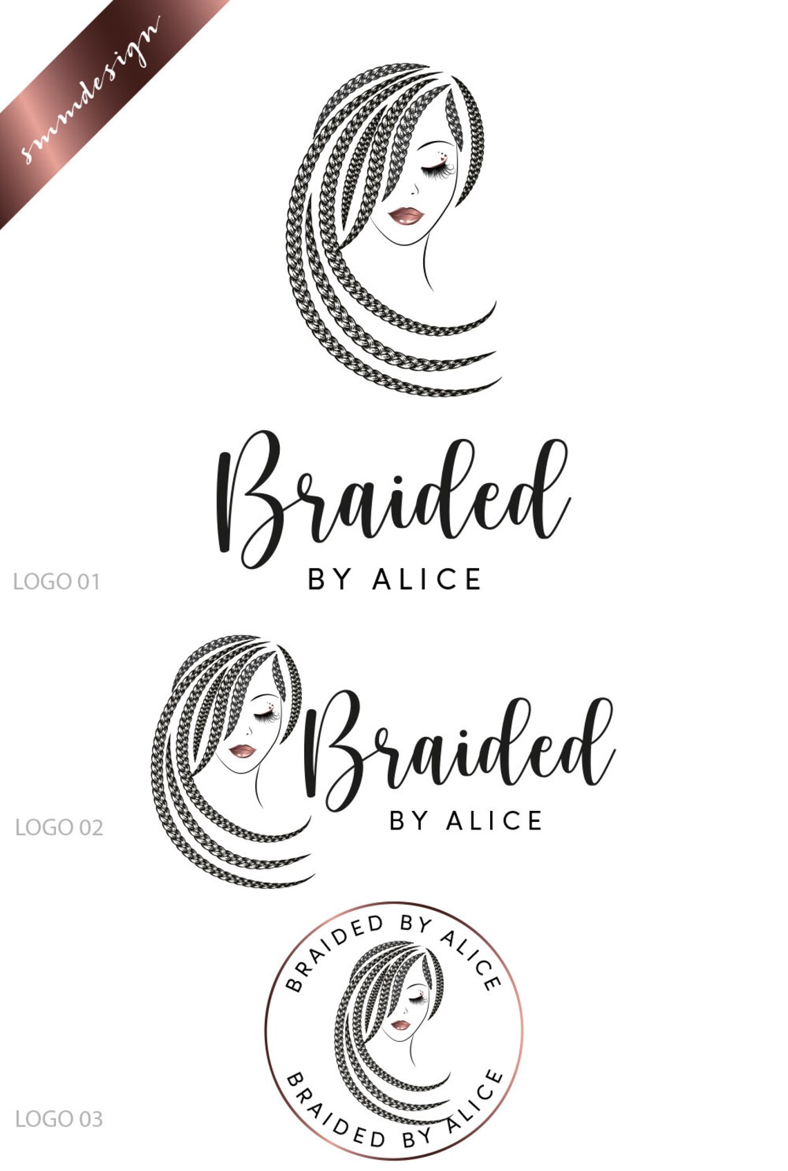Braiding Logo Braids Logo Hair Extension Logo Wigs Logo - Etsy