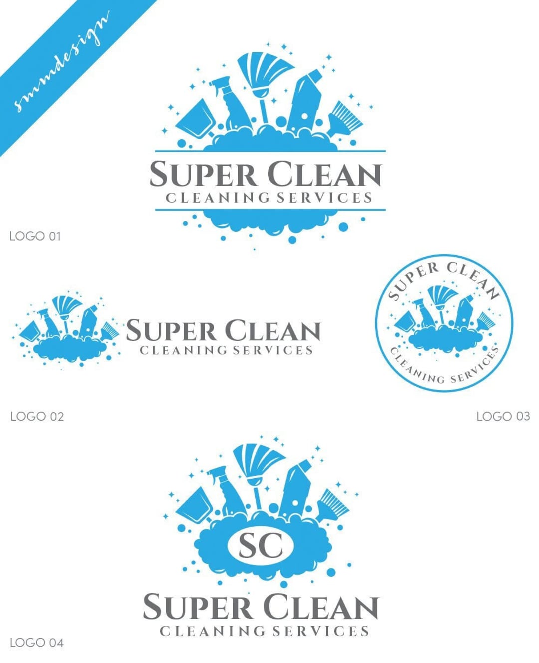 Cleaning Tools Logo, Residential Cleaning Logo, Cleaning Logo, Maid ...