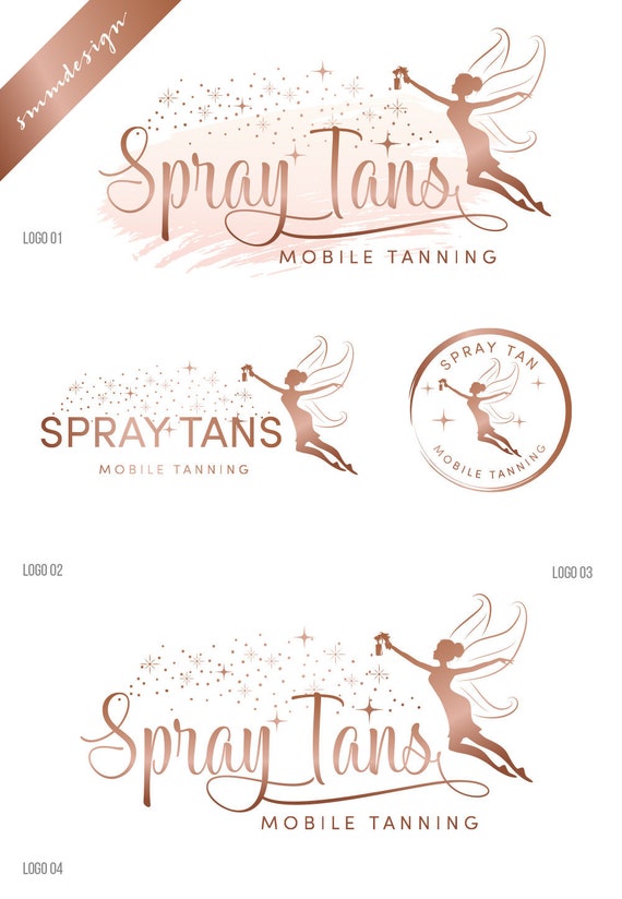 Spray Tans Logo Mobile Tanning Logo Logo Design Mobile | Etsy
