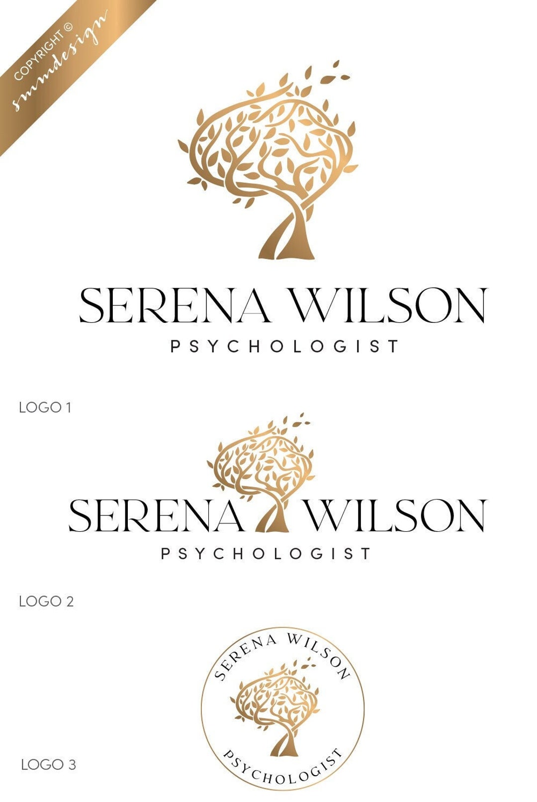 Brain Tree Logo Therapy Logo Psychology Logo Life Coach - Etsy