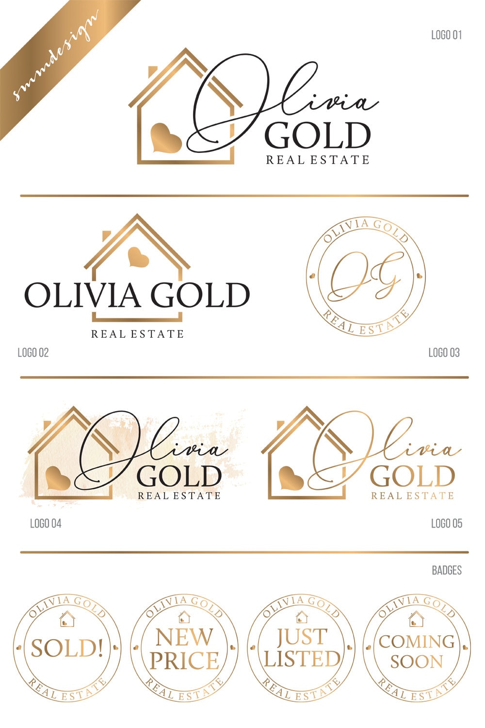 Real Estate Branding Kit Real Estate Logo Design Realty | Etsy