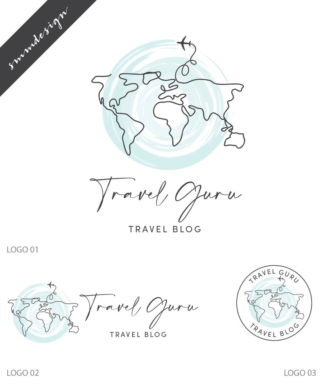 Travel Logo Travel Blog Logo Travel Blogger Logo Line Art - Etsy
