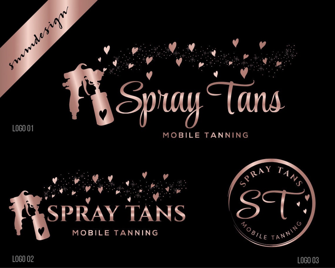 Mobile tanning logo Logo design Spray Tan Logo Beauty logo | Etsy