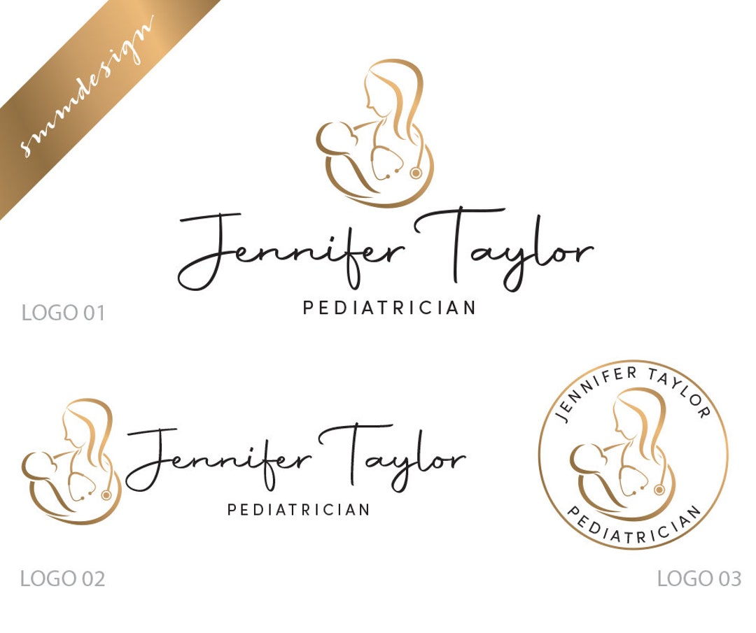 Pediatrician Logo, Baby Doctor Logo, Pediatric Logo, Pediatrist Logo ...