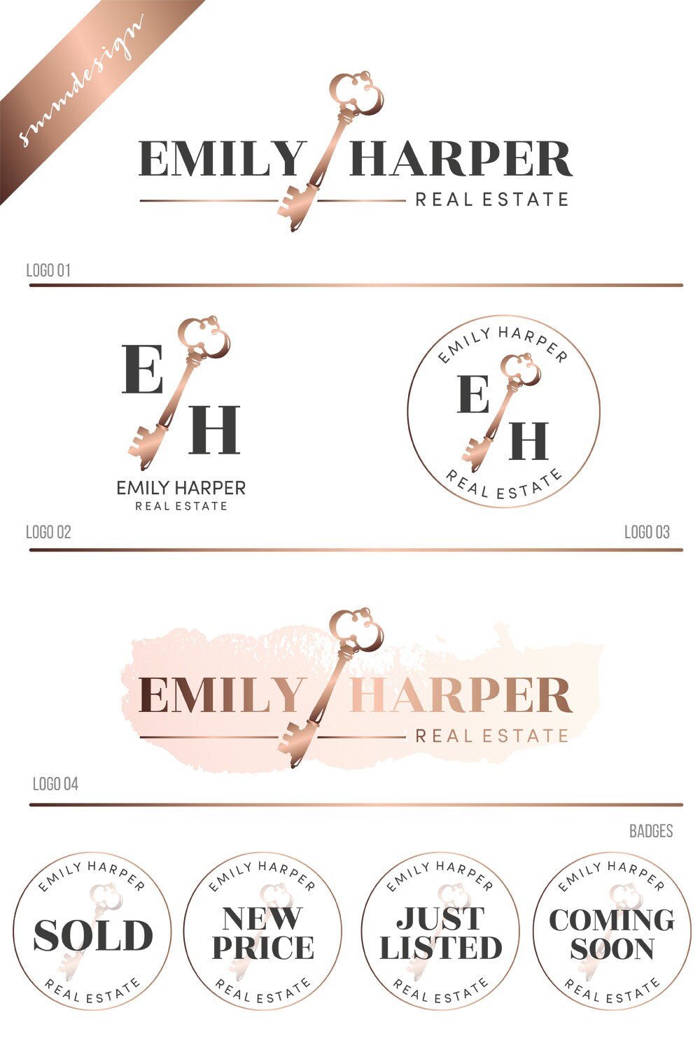 Real Estate marketing Realtor Logo Key logo Real Estate | Etsy