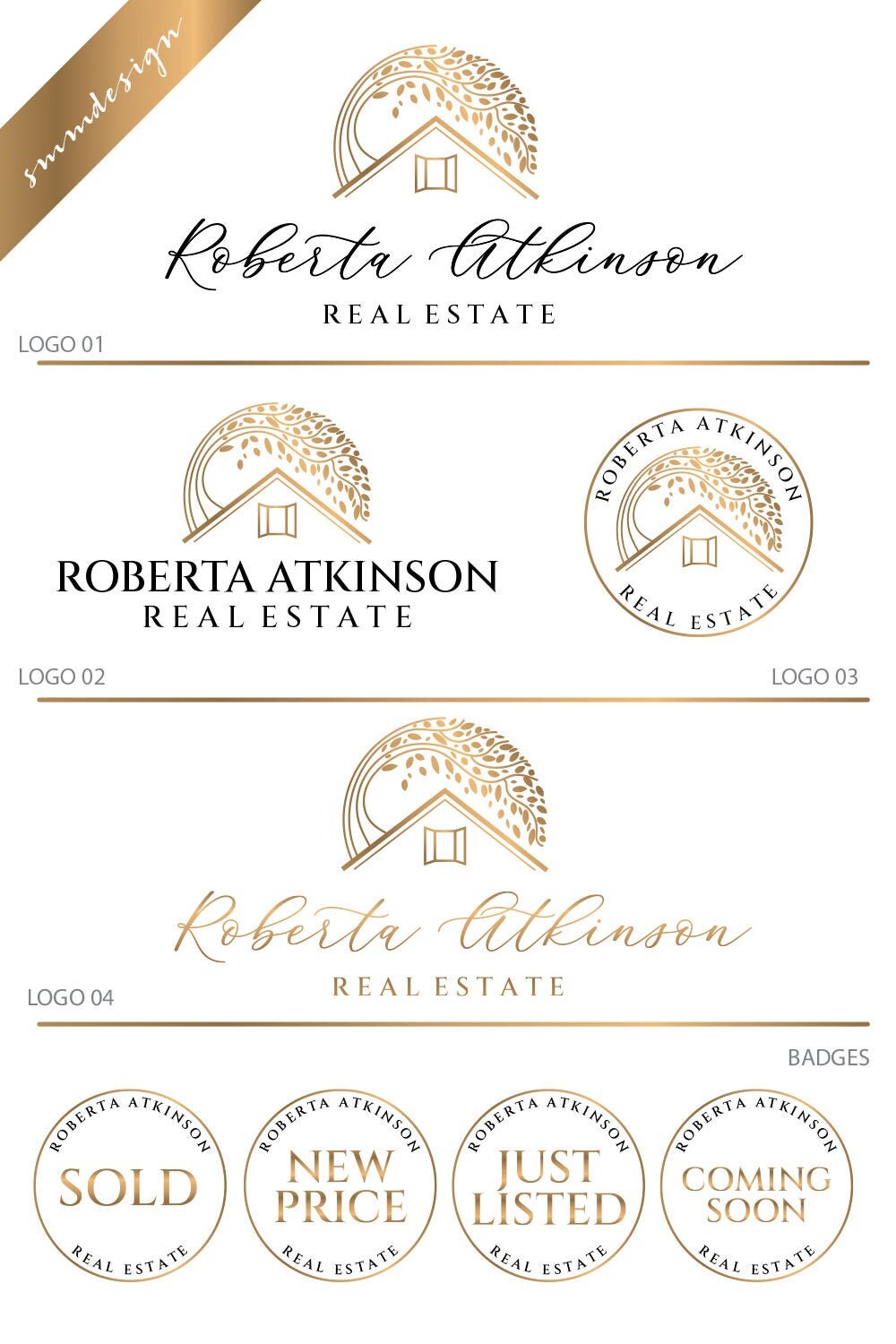 Real Estate Logo Design 594 | Etsy