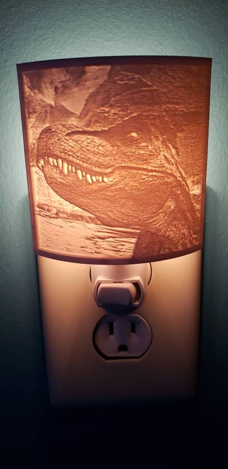 Personalized 3D printed lithophane night light. | Etsy