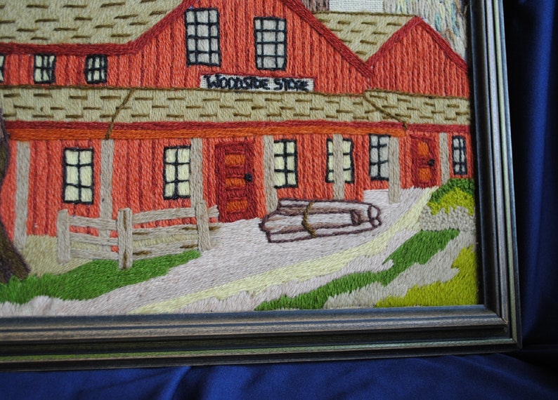 Vintage Crewel of Woodside Store Beautifully Done Excellent Condition ...