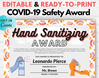 Covid Certificate Printable - Etsy