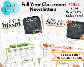 Editable Childcare Monthly Newsletter Editable Monthly - Etsy