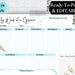 EDITABLE Home School Schedule, Week at A Glance Planner, Week at A ...