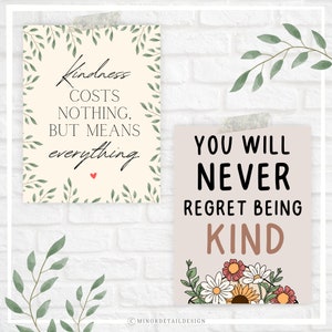 Boho Classroom Posters, Kindness Posters for Classroom, Classroom ...