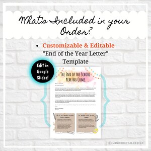 Editable End of the Year Note to Students, End of the Year Letter, End ...