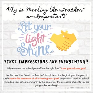 Meet the Teacher EDITABLE Template, Back to School Welcome Letter ...