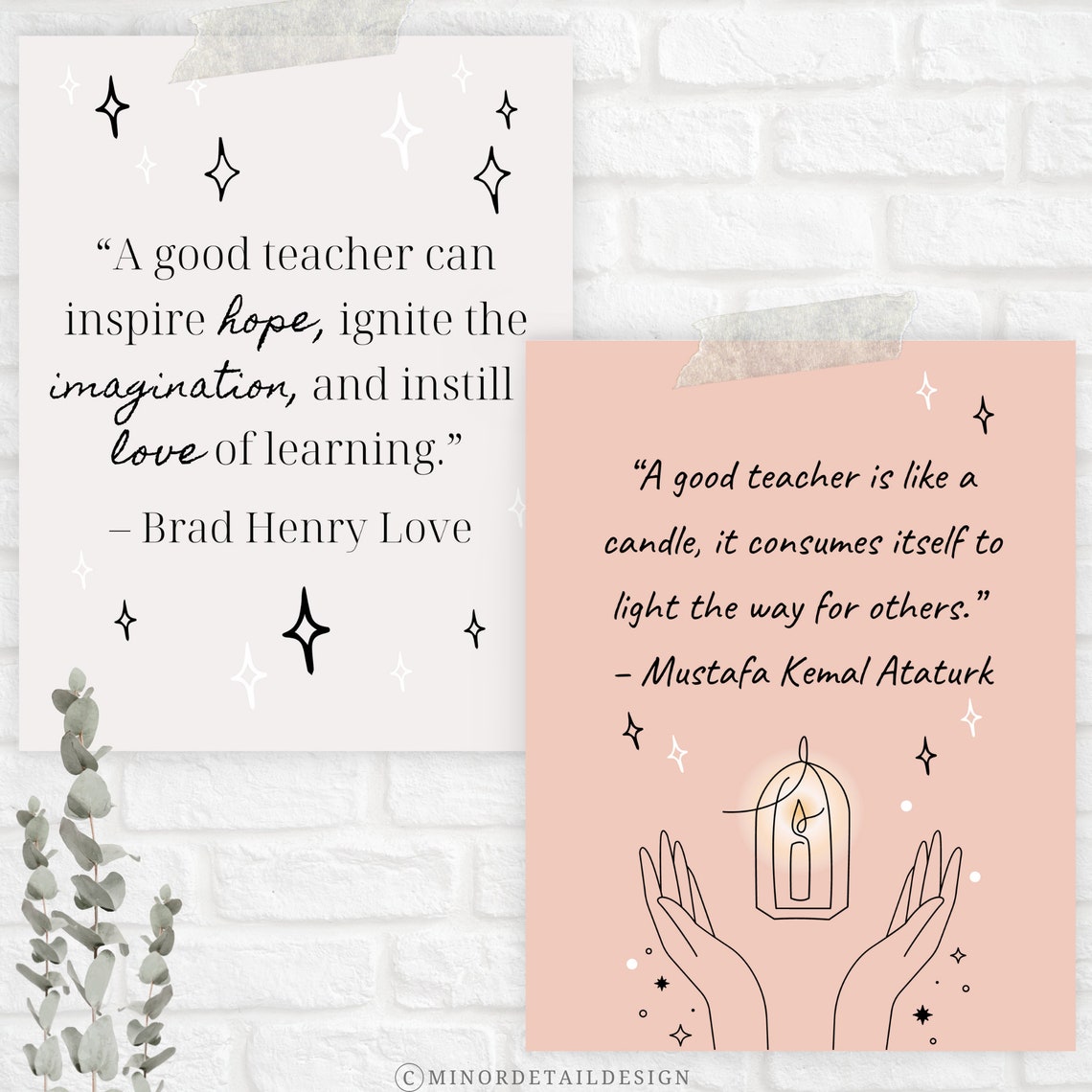 Teacher Motivation Quotes Classroom Posters Elementary - Etsy