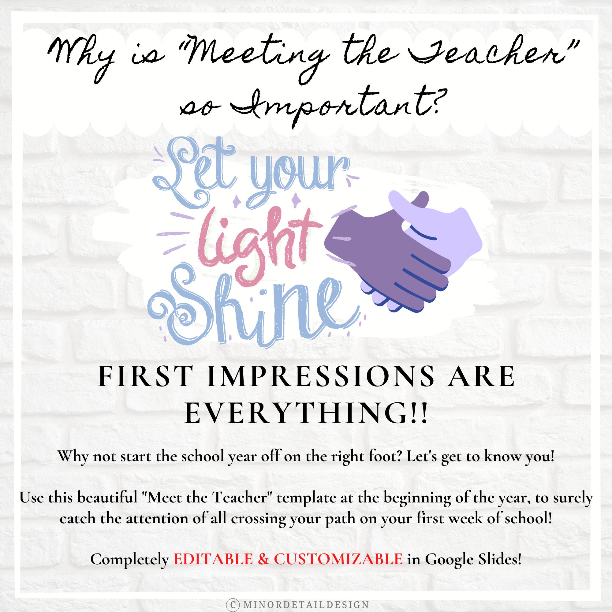 Meet the Teacher Google Slide, Virtual Meet the Teacher Template ...