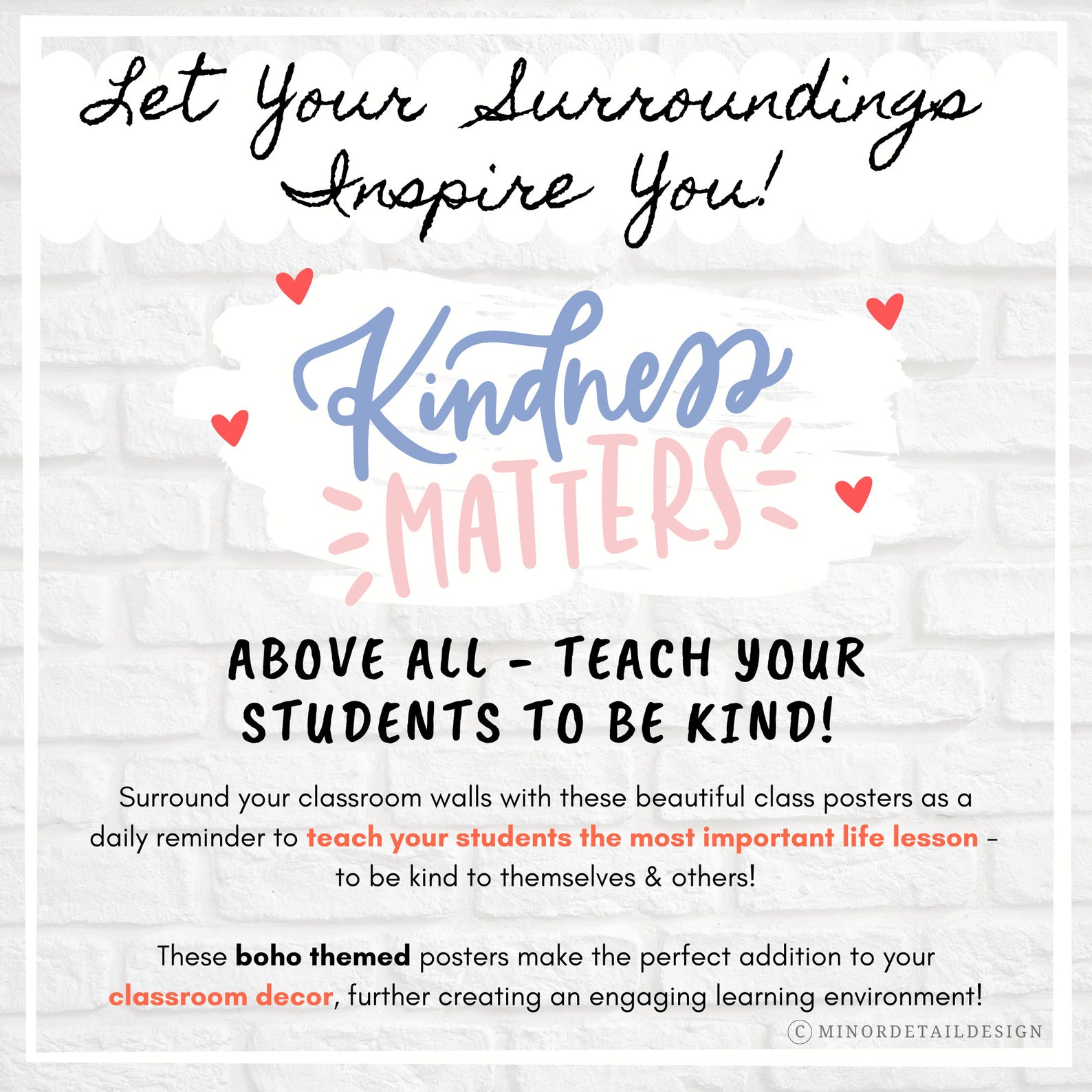 Boho Classroom Posters Kindness Posters for Classroom - Etsy Canada