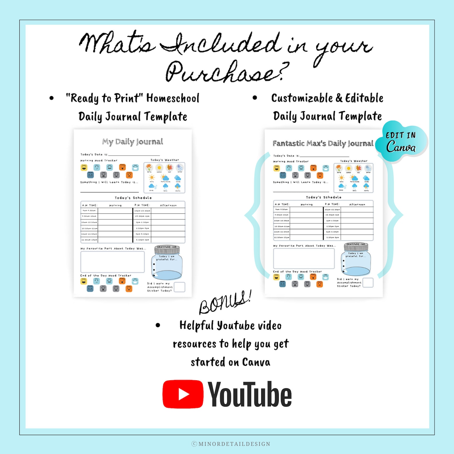 Editable Homeschool Daily Schedule, Editable Daily Schedule for Kids ...