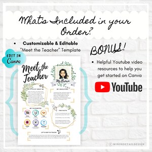 Meet the Teacher EDITABLE Template, Back to School Welcome Letter ...