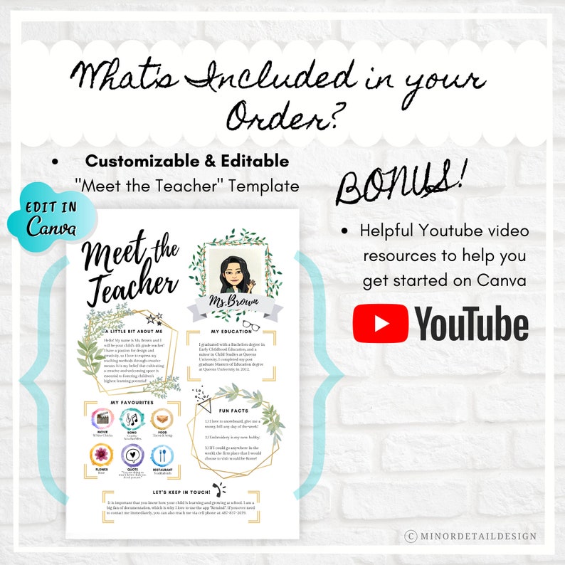Meet the Teacher EDITABLE Template, Back to School Welcome Letter ...