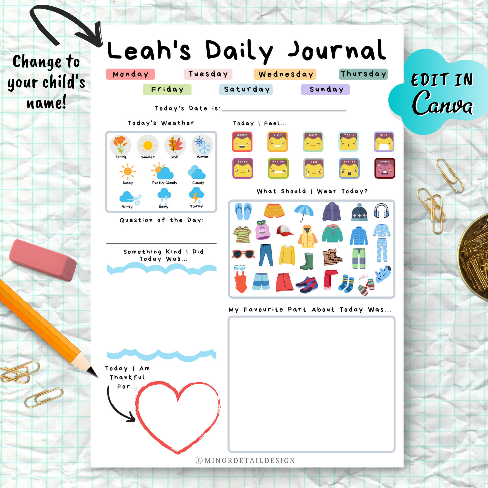 Homeschool Daily Schedule, Editable Kids Daily Schedule, Morning ...