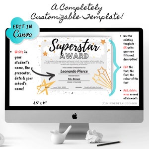 Certificate for Students, End of the Year Awards, Awards for Students ...