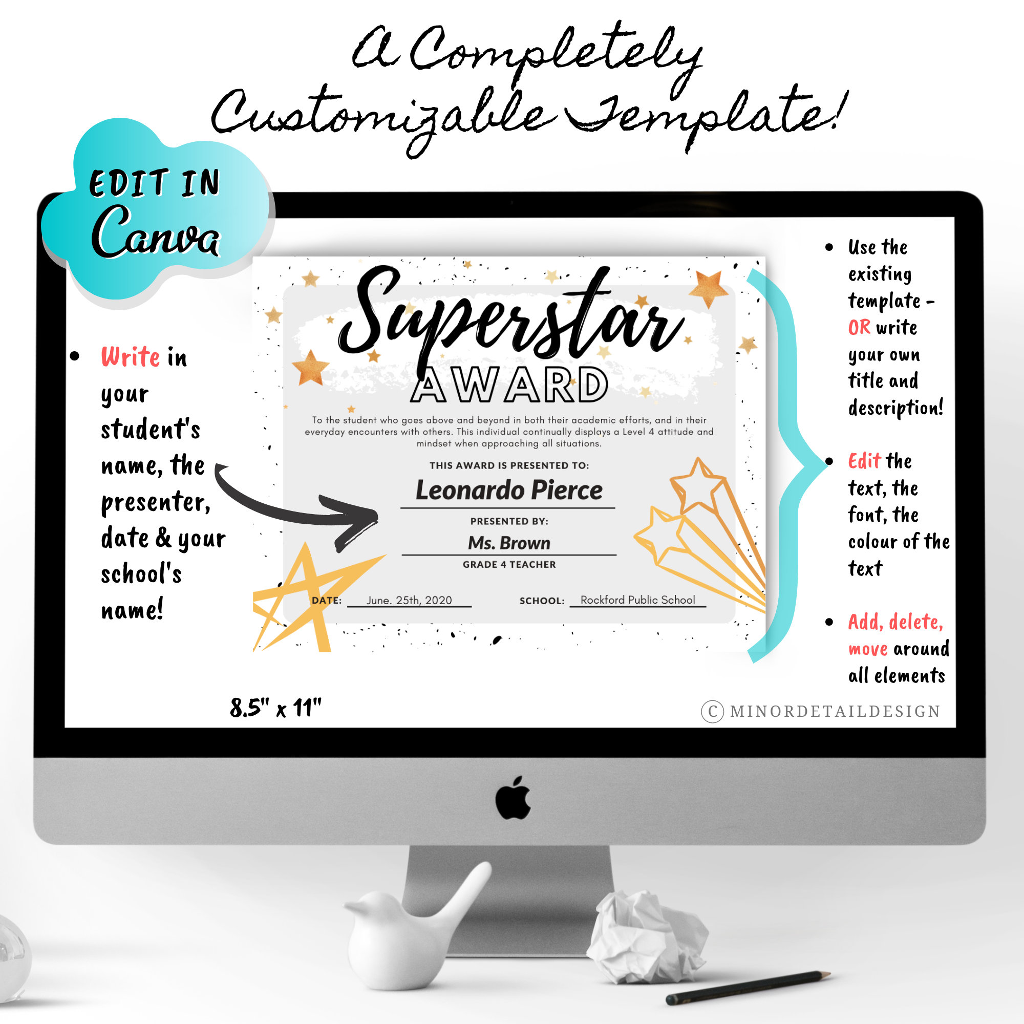 Certificados De Premios Imprimibles Para Estudiantes Diplomas Para