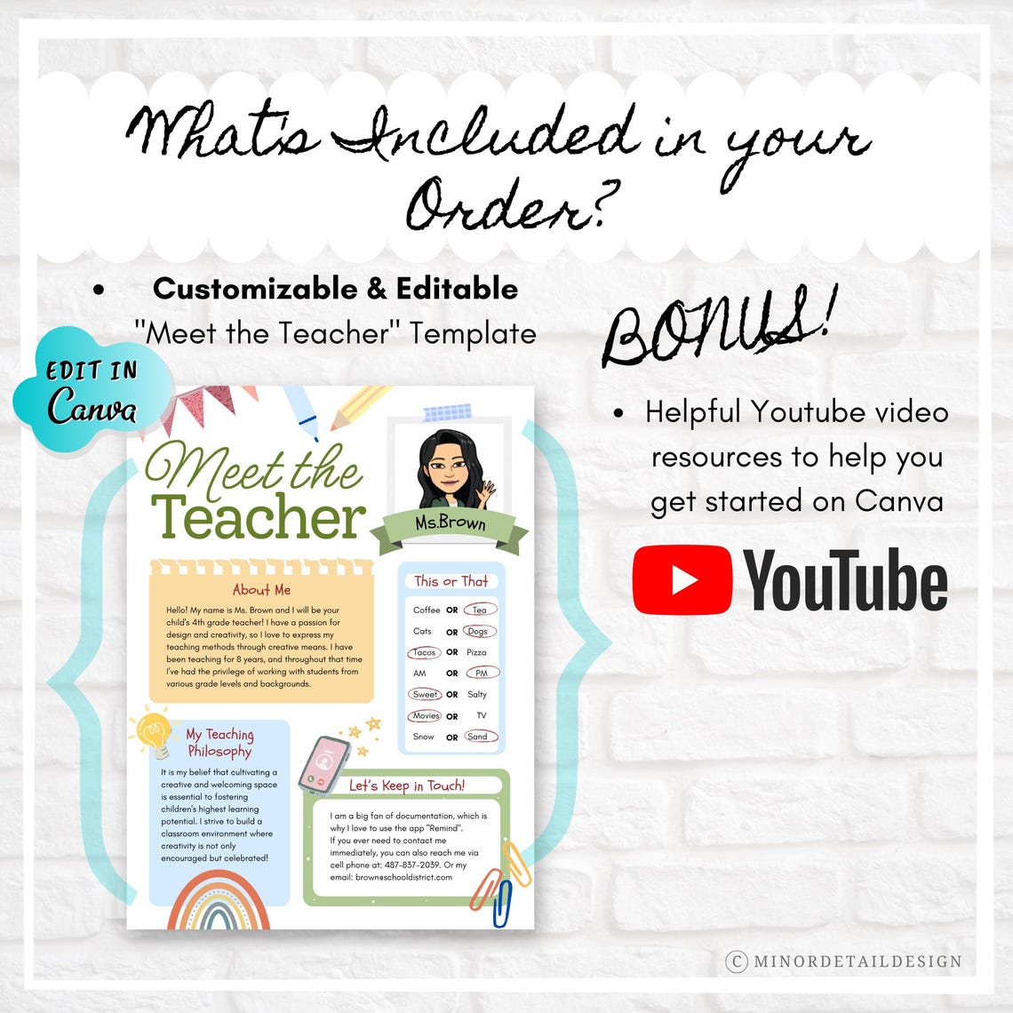 Meet the Teacher EDITABLE Classroom Printable Template, Meet the ...